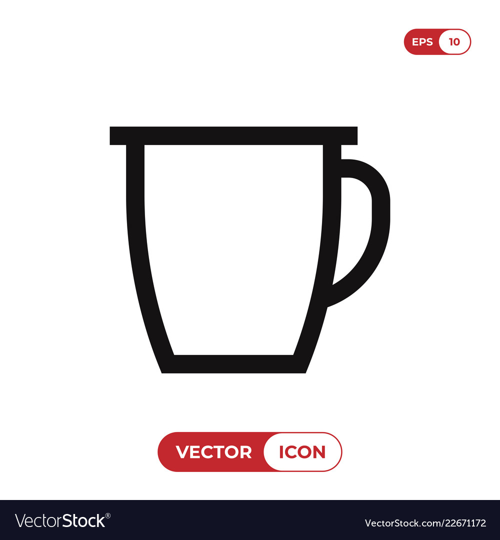 Mug icon Royalty Free Vector Image - VectorStock