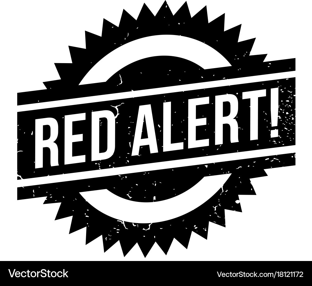 Red alert rubber stamp Royalty Free Vector Image