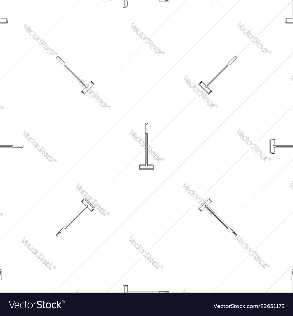 Sponge mop pattern seamless Royalty Free Vector Image