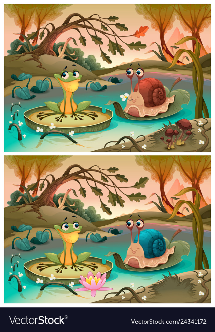 Spot differences Royalty Free Vector Image - VectorStock