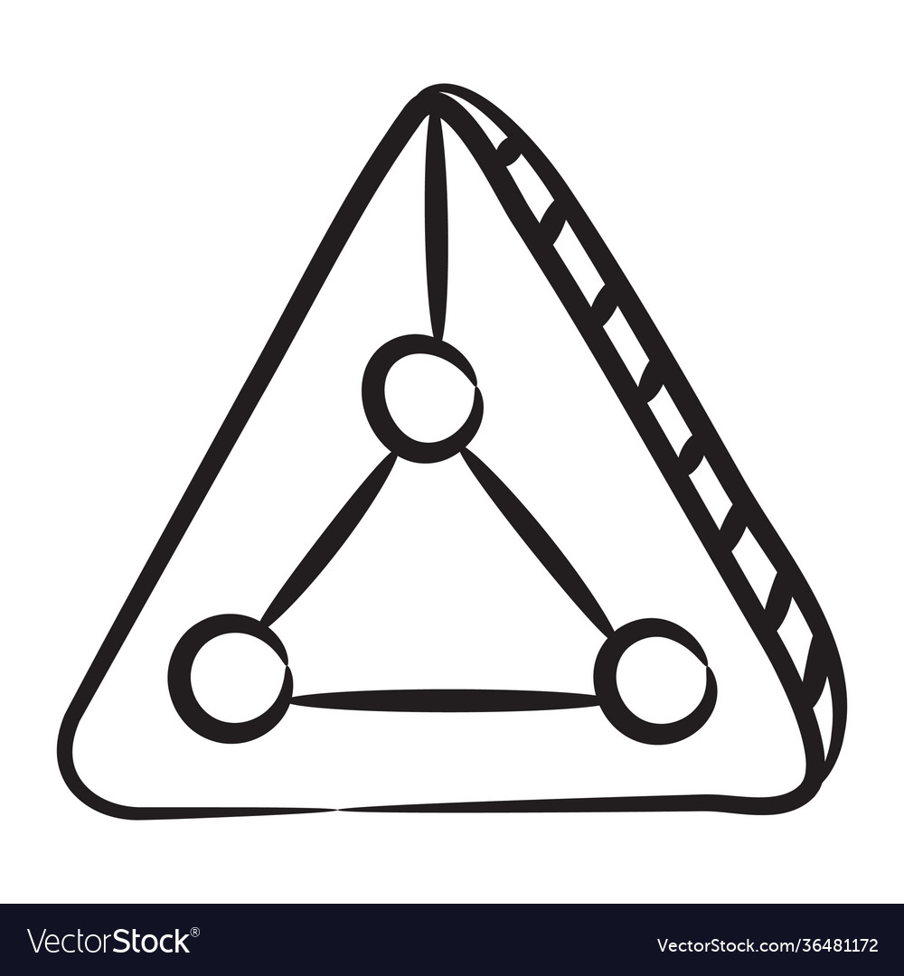 Triangle chart Royalty Free Vector Image - VectorStock