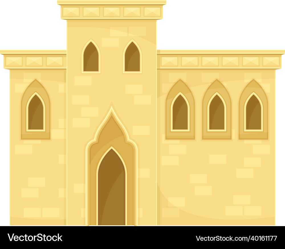 Arab desert mud house middle east building Vector Image