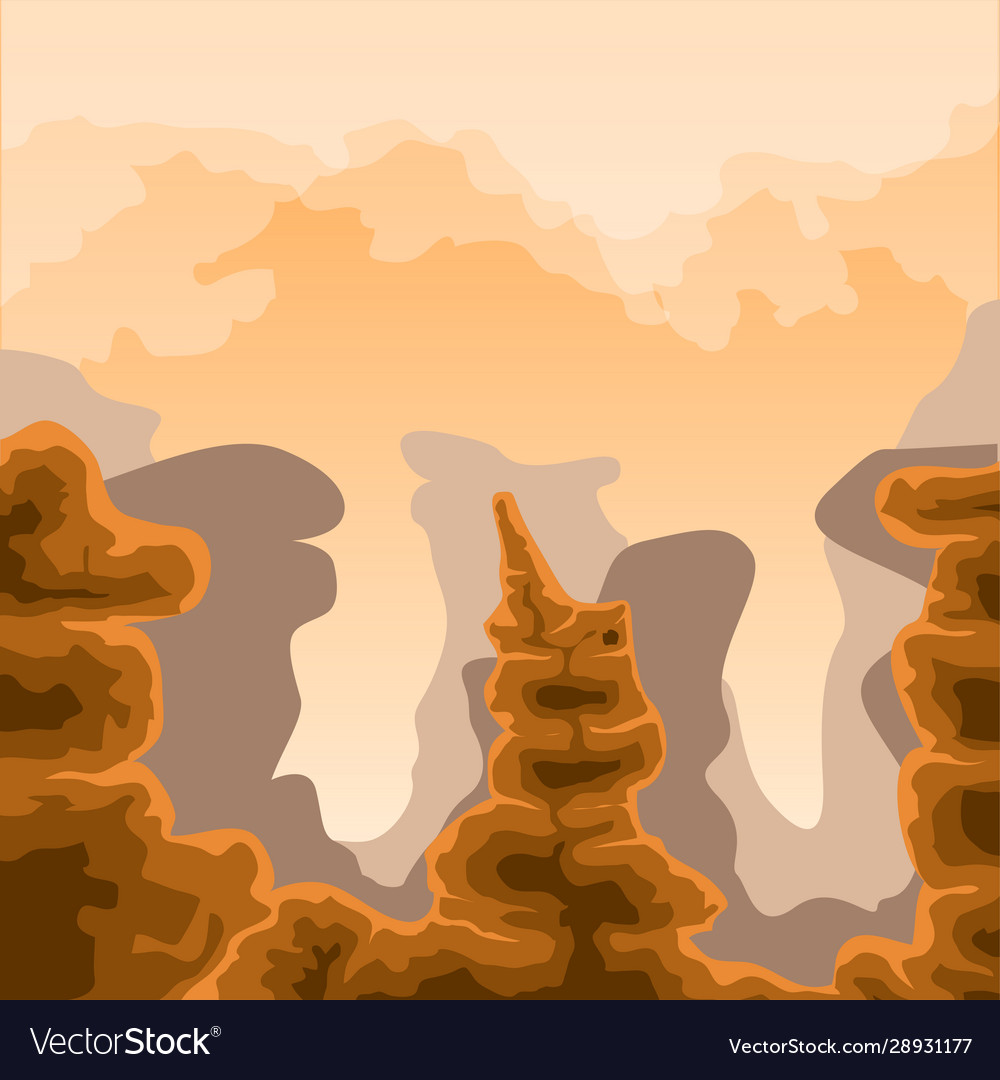 Beautiful natural landscape Royalty Free Vector Image