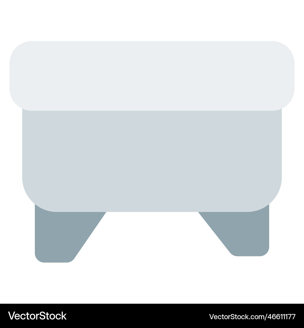 Comfortable cushioned footrest for support Vector Image