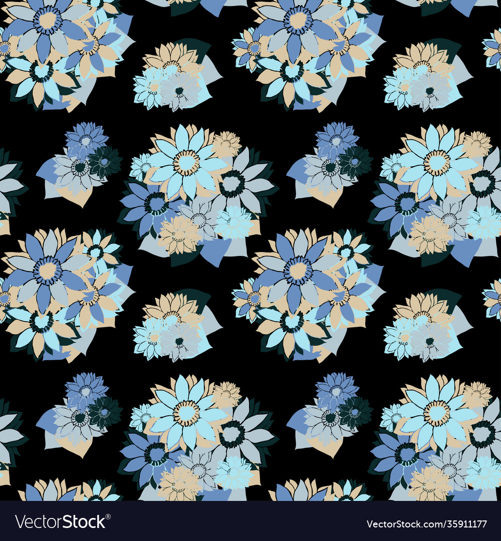 Floral seamless pattern Royalty Free Vector Image