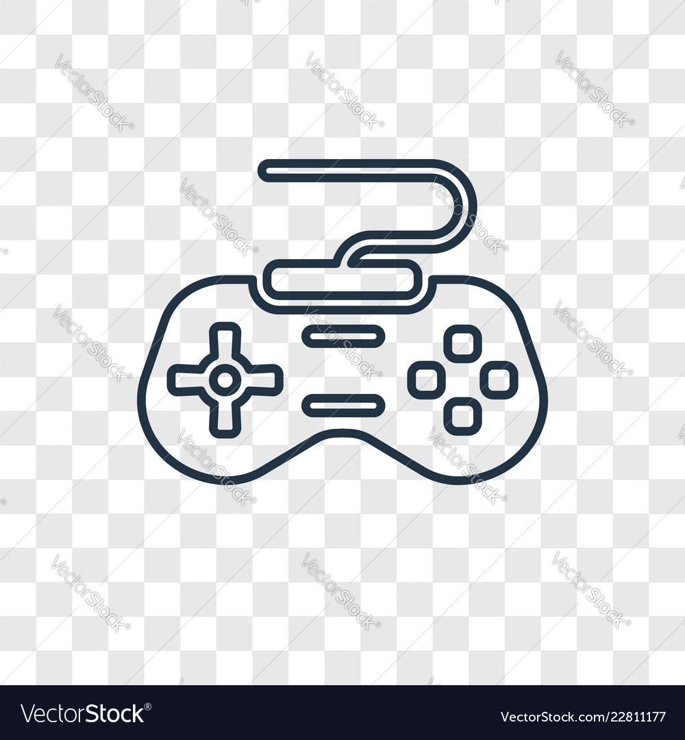 Game controller concept linear icon isolated Vector Image