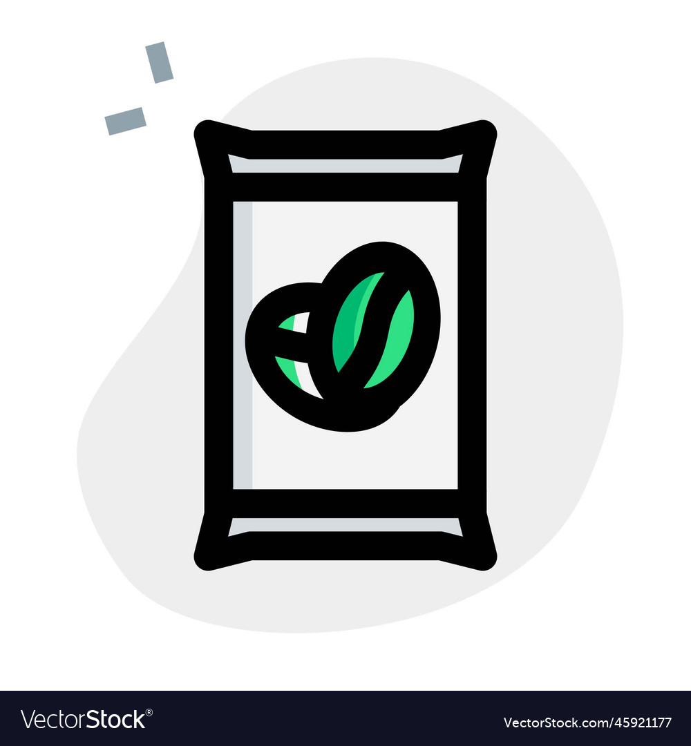 Instant coffee line icon Royalty Free Vector Image