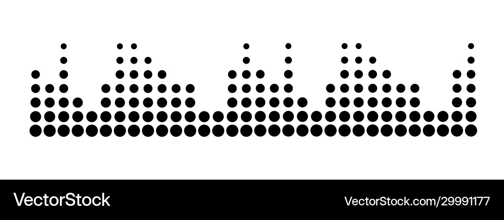 Music sound waves set audio digital Royalty Free Vector