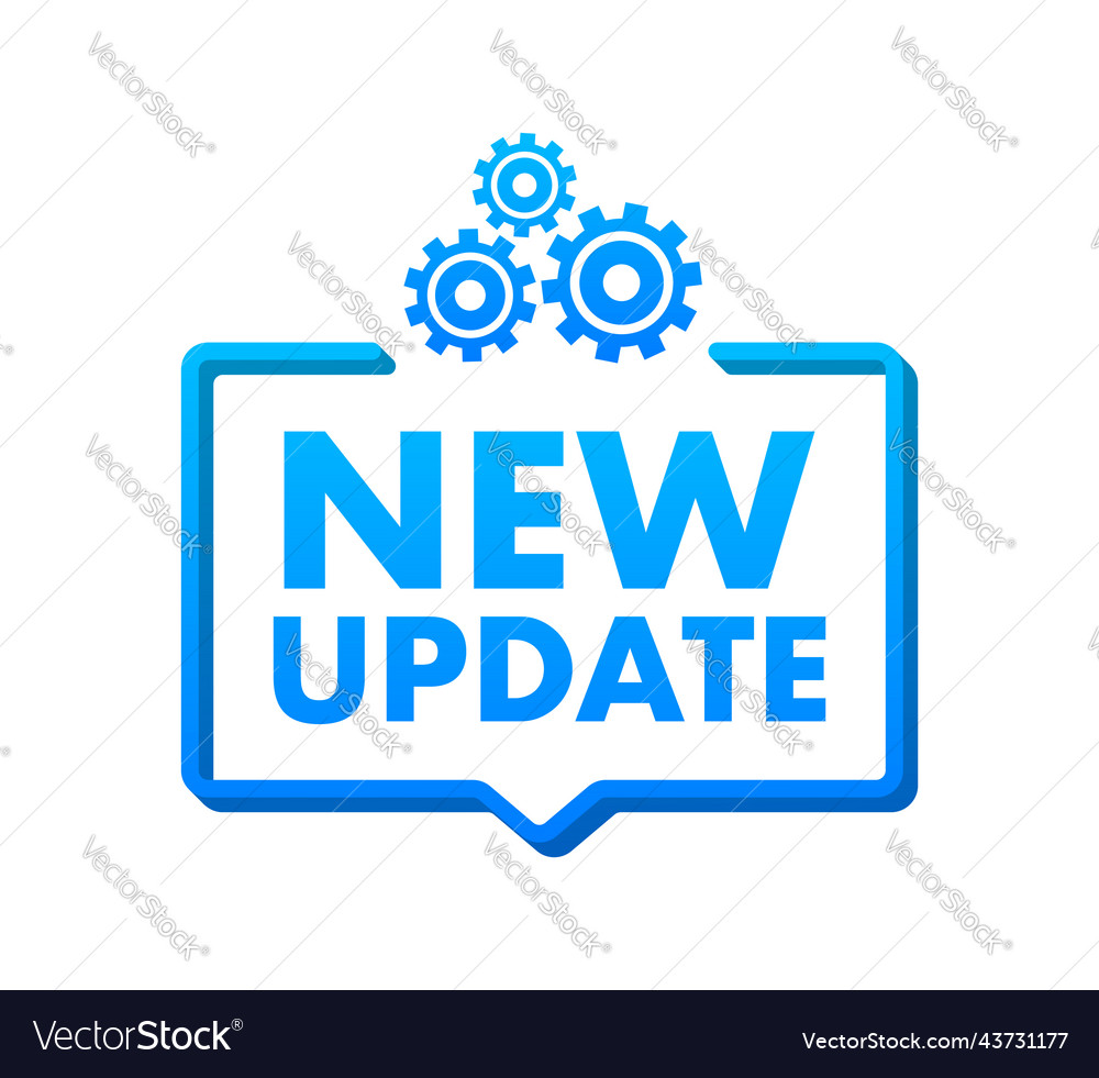System software update data or synchronize Vector Image