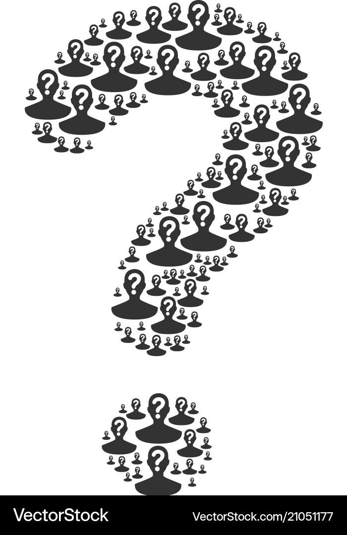 Unknown composition of person icons Royalty Free Vector