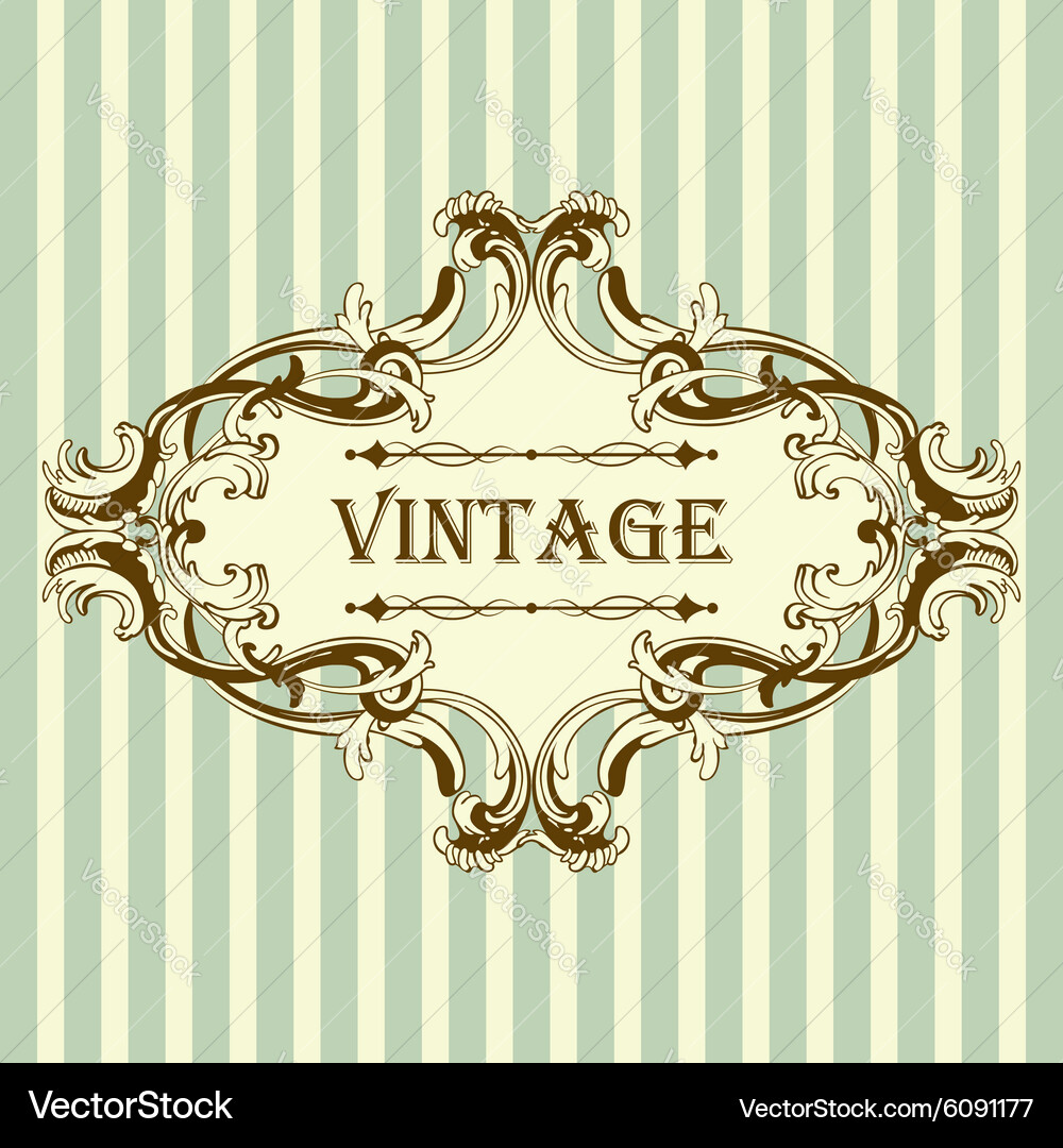 Vintage Frame Royalty Free Vector Image - VectorStock