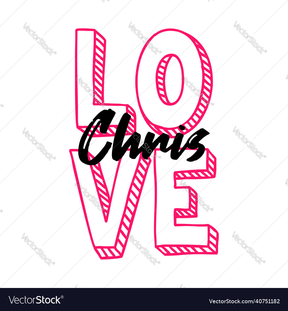 Chris Royalty Free Vector Image - VectorStock
