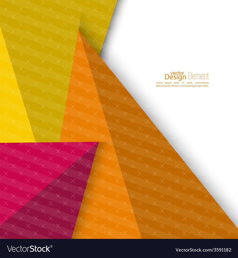 Creative abstract triangle pattern Royalty Free Vector Image