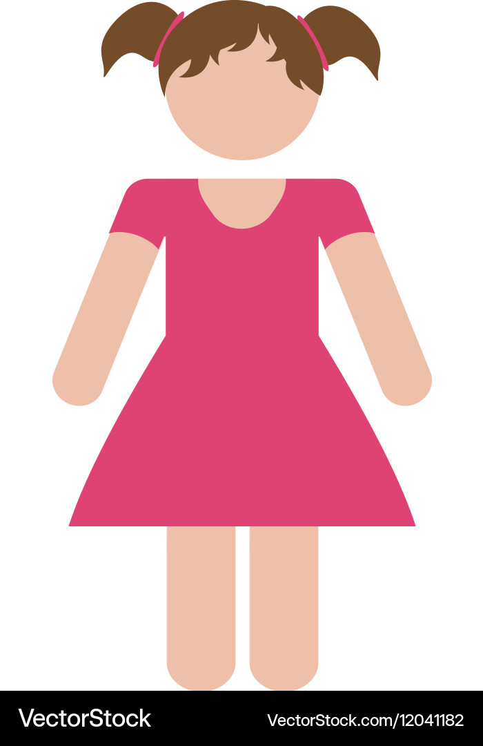 Happy girl icon Royalty Free Vector Image - VectorStock