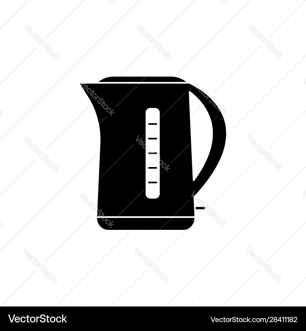 Kettle icon water boiler symbol modern Royalty Free Vector