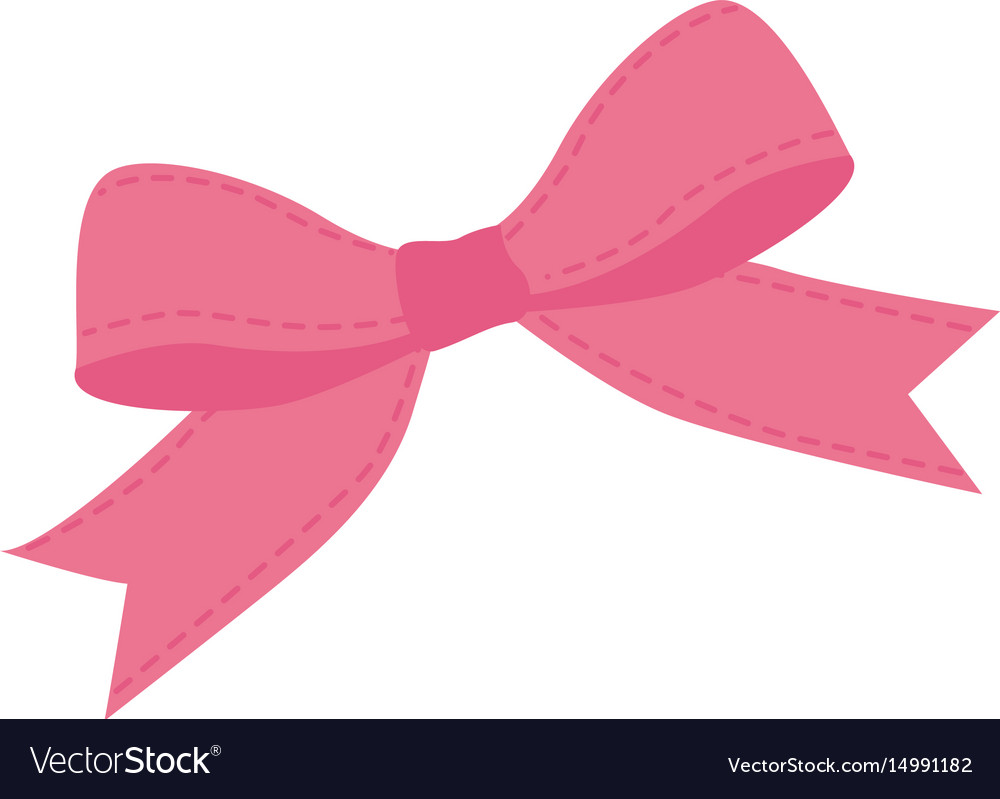 Pink Bow Icon Royalty Free Vector Image VectorStock