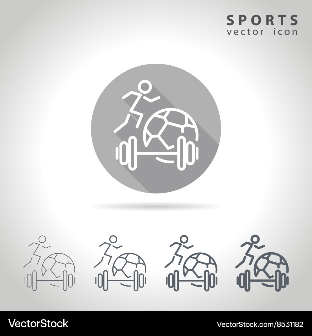 Sports outline icon Royalty Free Vector Image - VectorStock