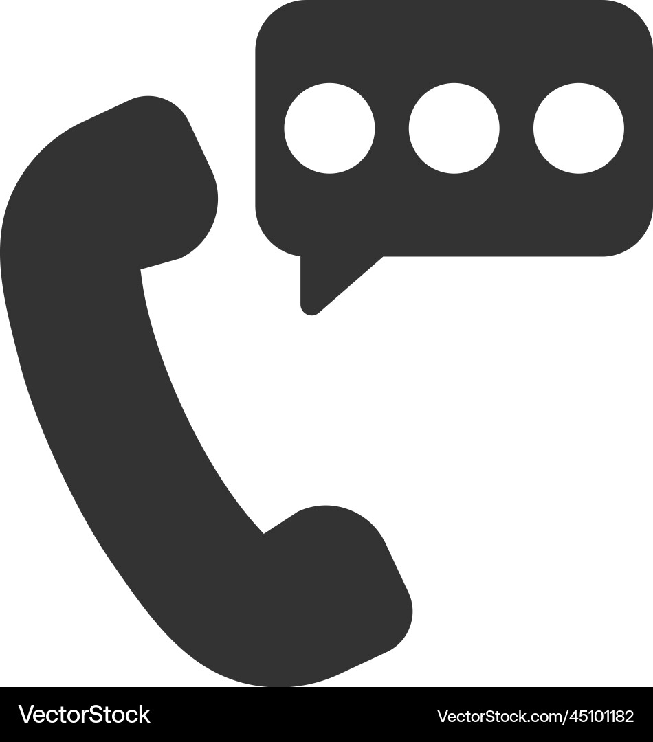 Telephone conversation icon Royalty Free Vector Image