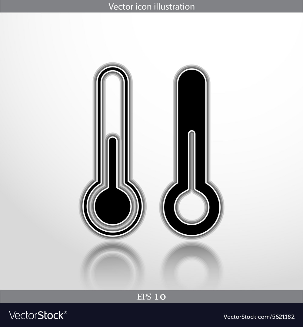 Thermometer web icon Royalty Free Vector Image