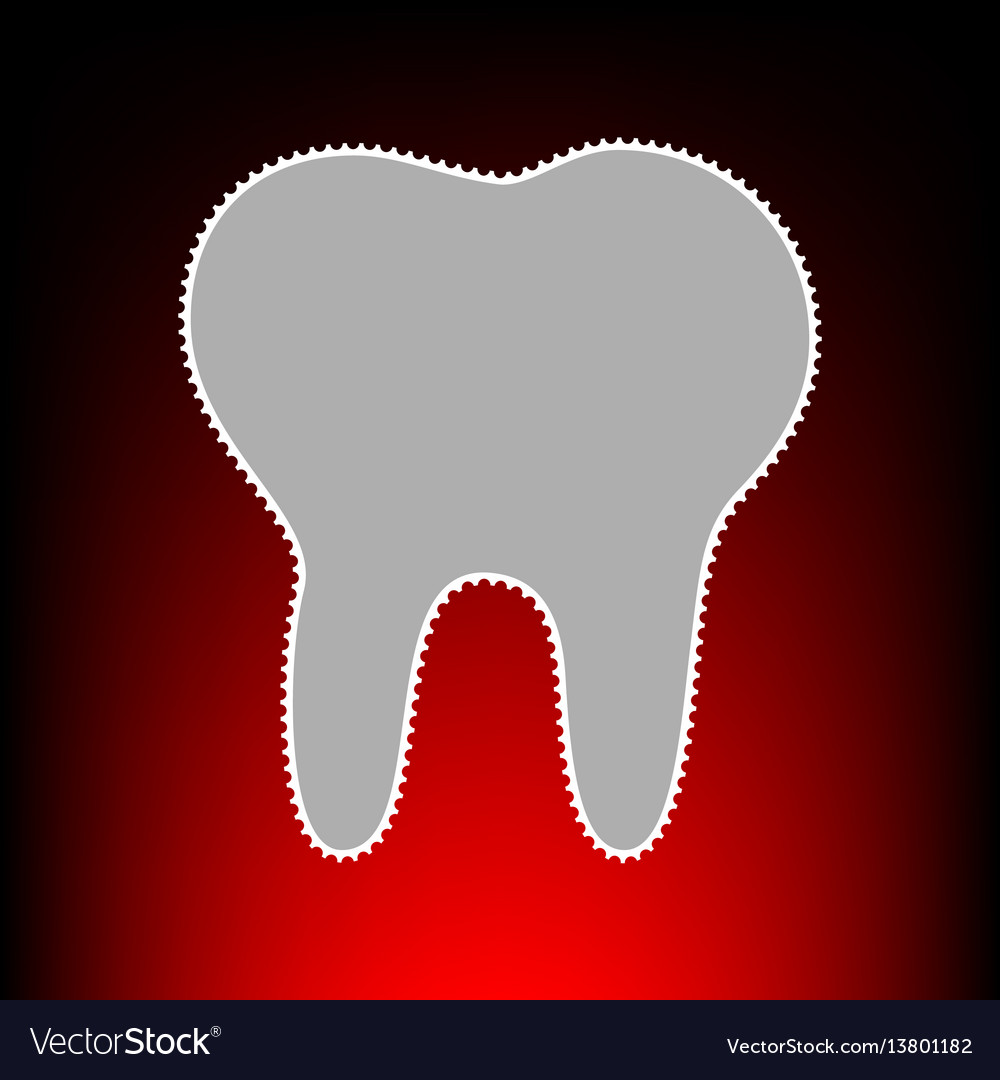 Zahn Lizenzfreies Vektorbild - VectorStock