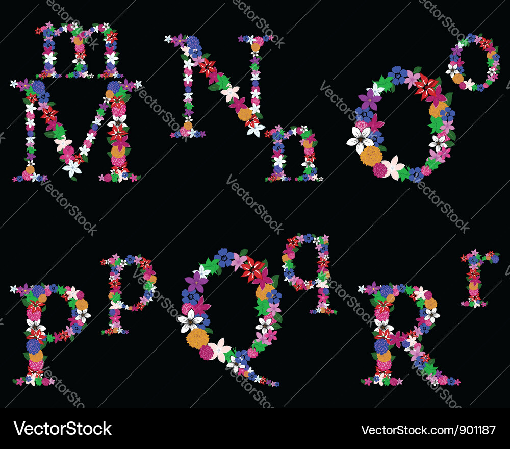 Alphabet set 3 Royalty Free Vector Image - VectorStock