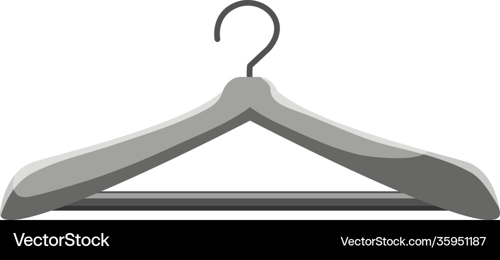 Isolated cloth hanger on white background Vector Image