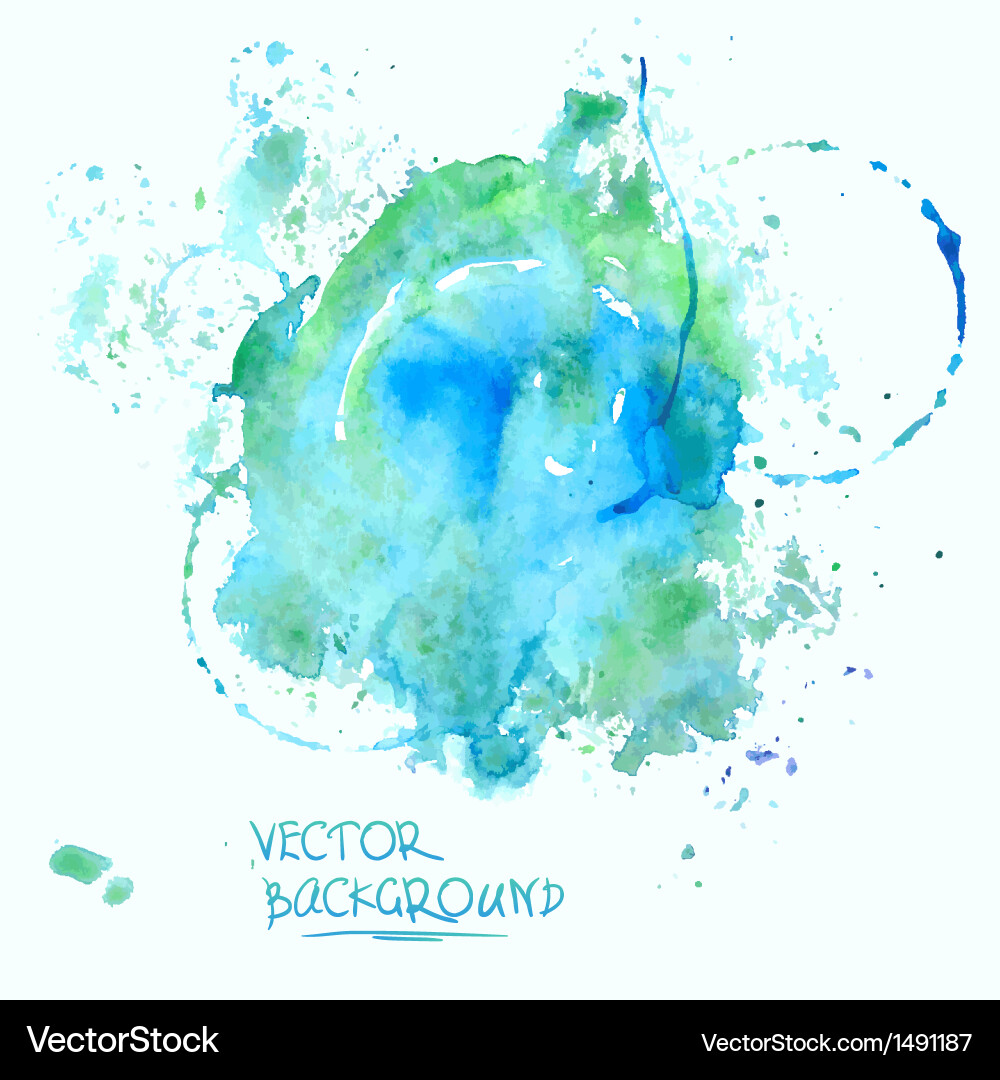 Watercolor abstract background Royalty Free Vector Image