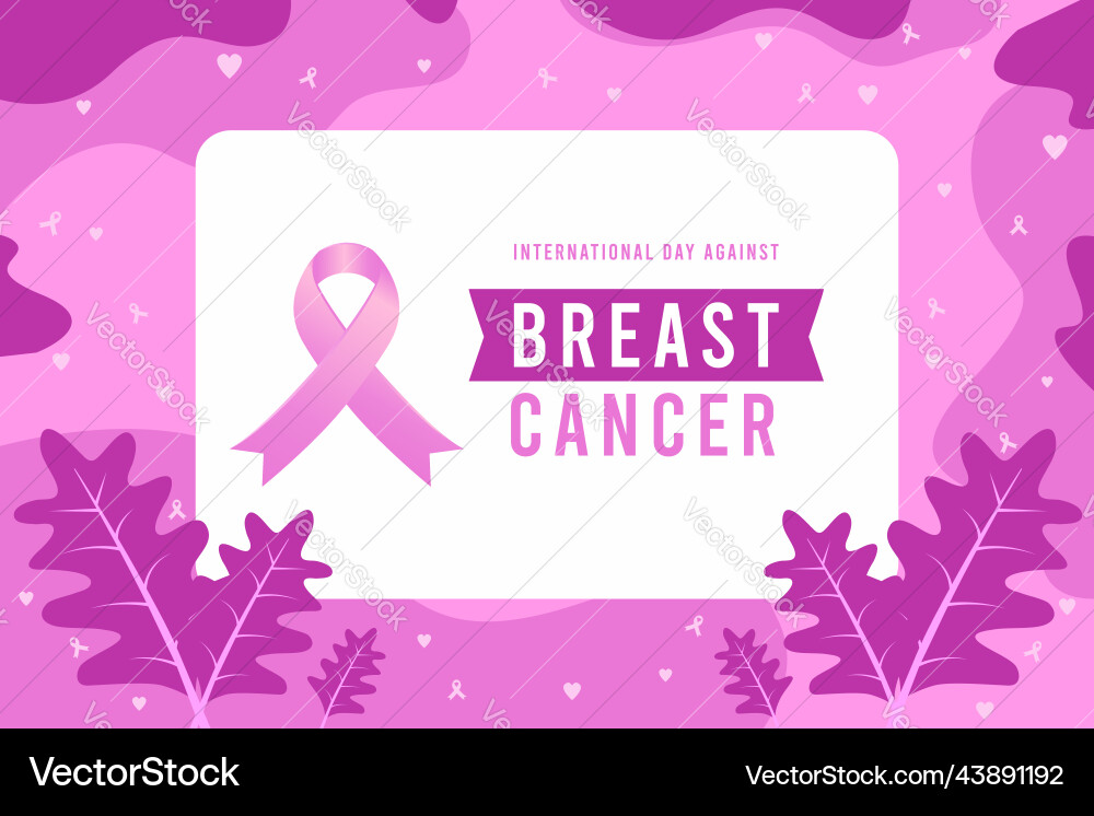 Breast cancer awareness month background Vector Image