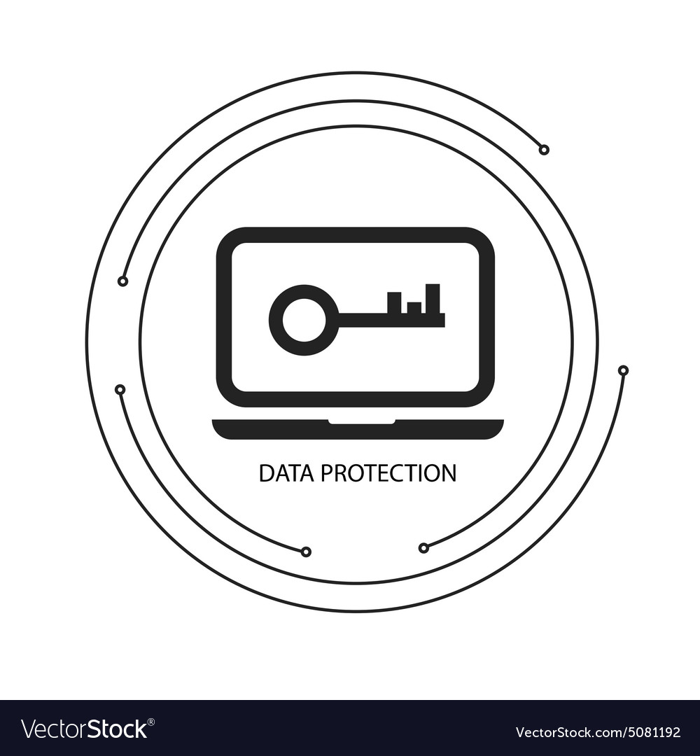 Data encryption and protection Royalty Free Vector Image
