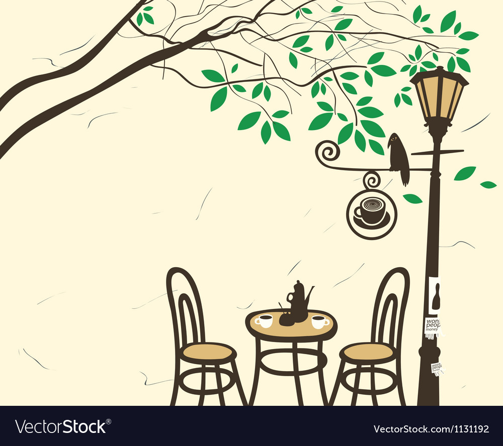 Lantern cafe Royalty Free Vector Image - VectorStock