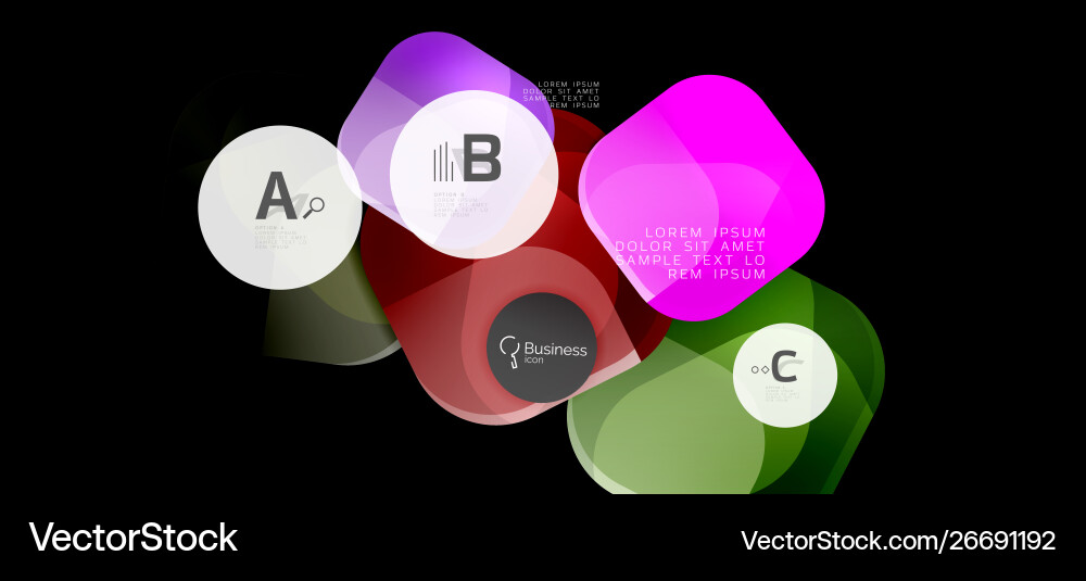 Modern advertising concept for wallpaper design Vector Image