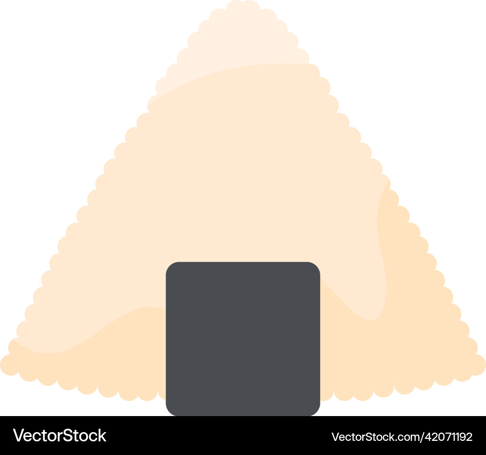 Onigiri rice seaweed japanese Royalty Free Vector Image