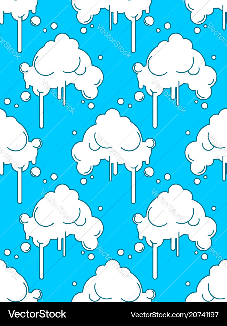 Cloud seamless pattern sky background abstract Vector Image