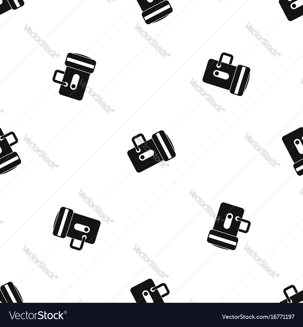 Flashlight pattern seamless black Royalty Free Vector Image