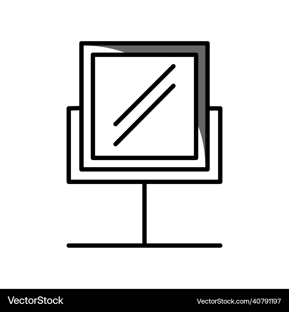 Graphic of mirror Royalty Free Vector Image - VectorStock