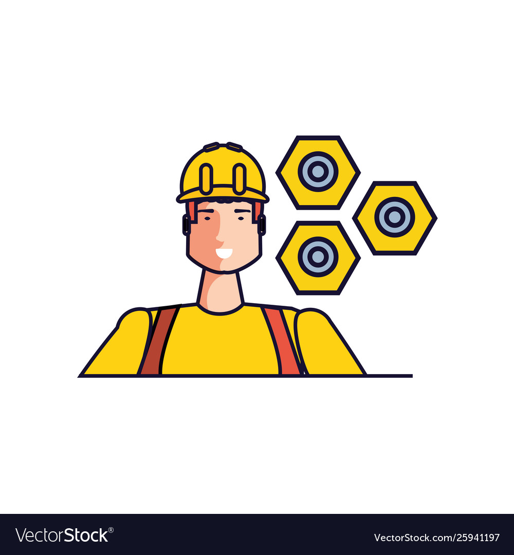 Isolated avatar professional worker design Vector Image