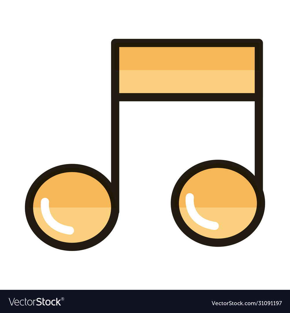 Musical note internet web technology interface Vector Image