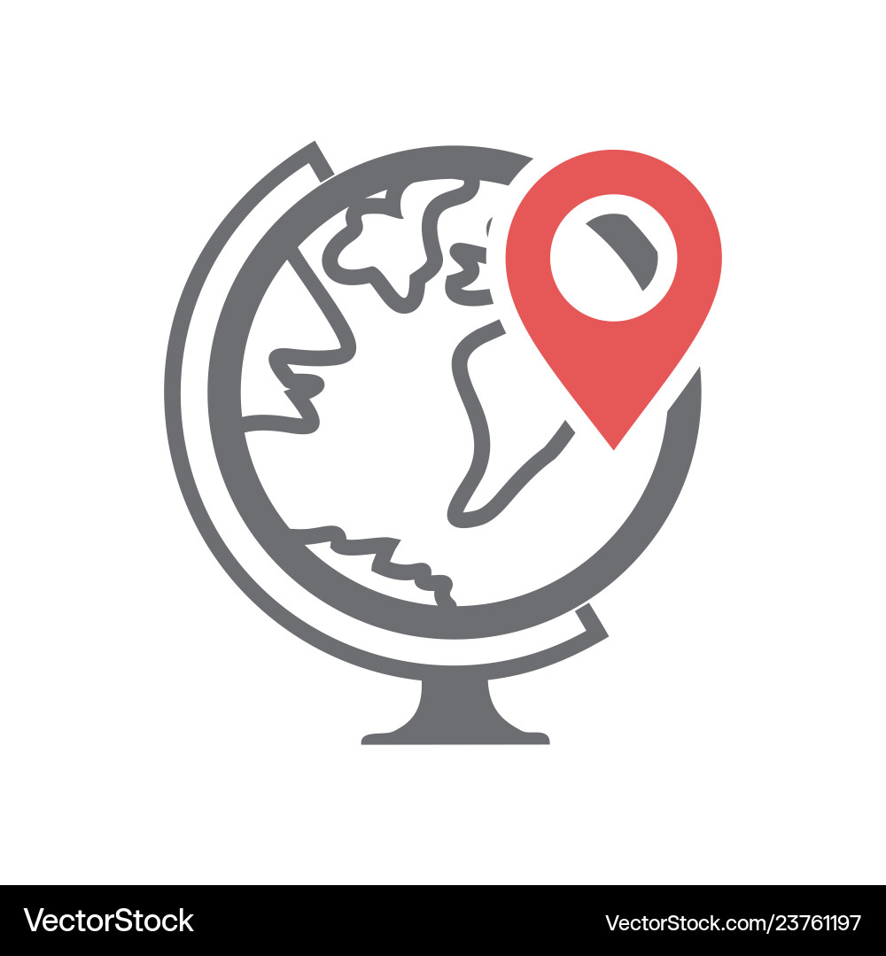 Navigation icon on white background for graphic Vector Image