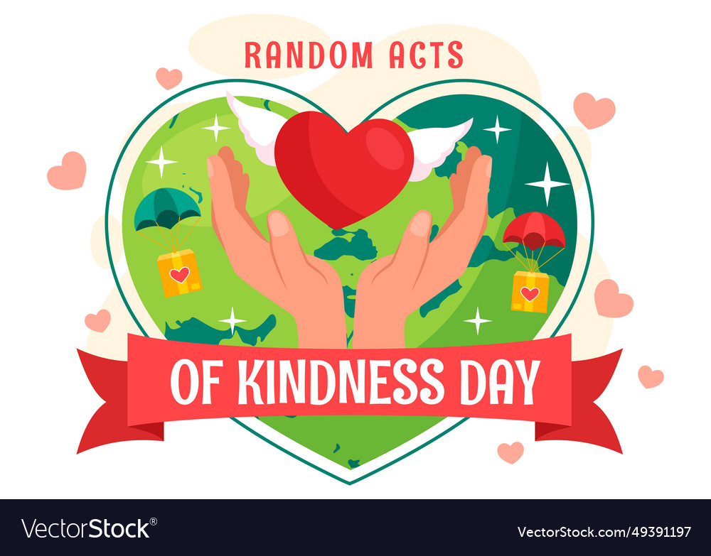 Random acts of kindness on february 17th various Vector Image
