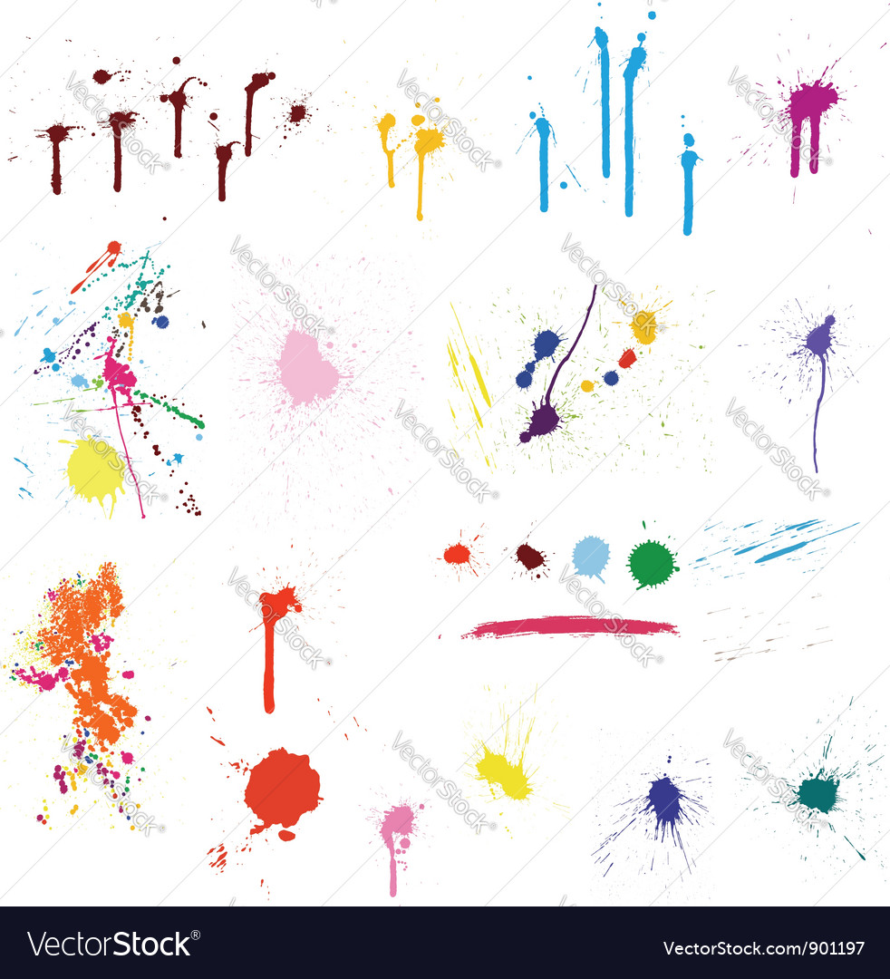 Splash set Royalty Free Vector Image - VectorStock