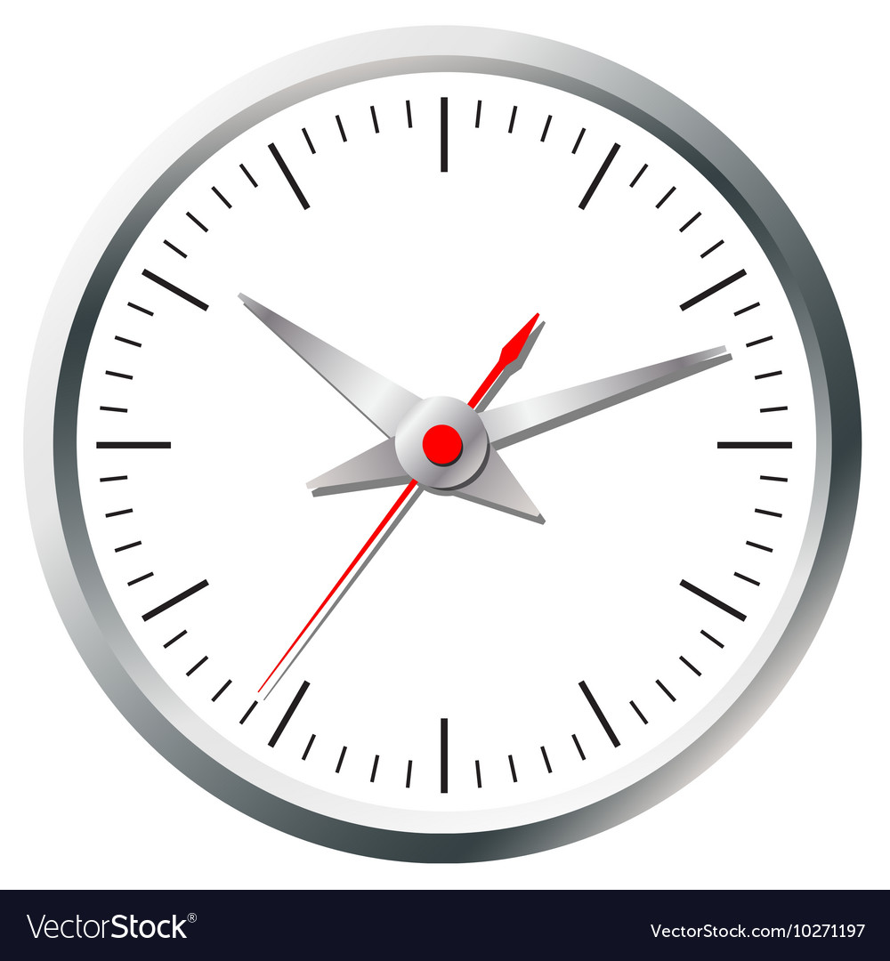 Wall mounted digital clock Royalty Free Vector Image