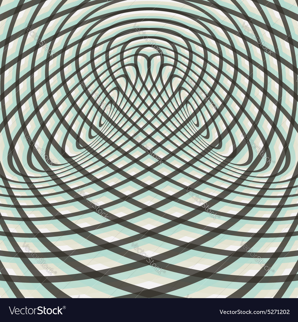 Abstract swirl background pattern with optical Vector Image