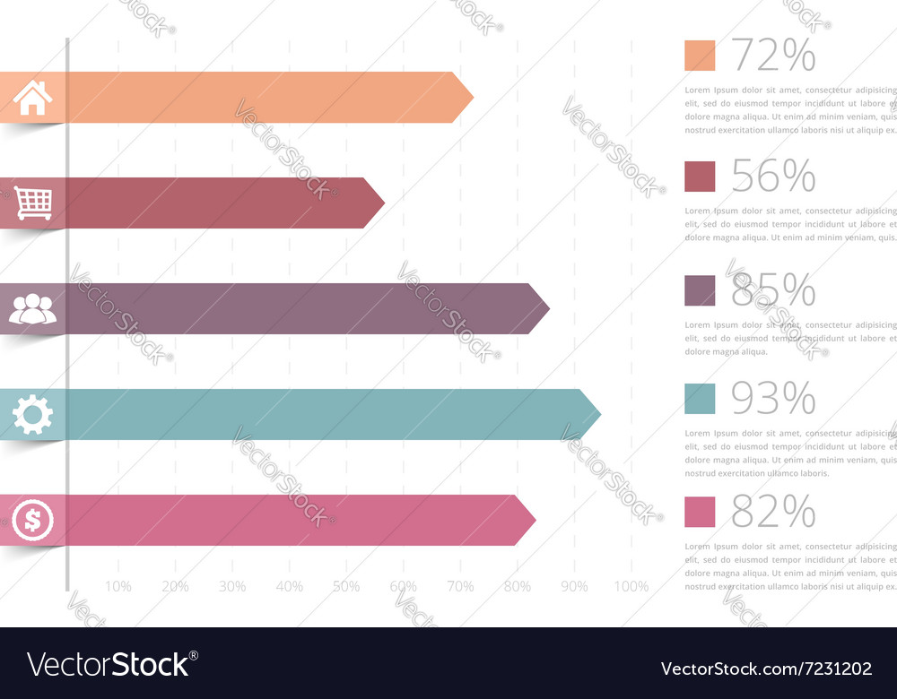 Bar graph Royalty Free Vector Image - VectorStock