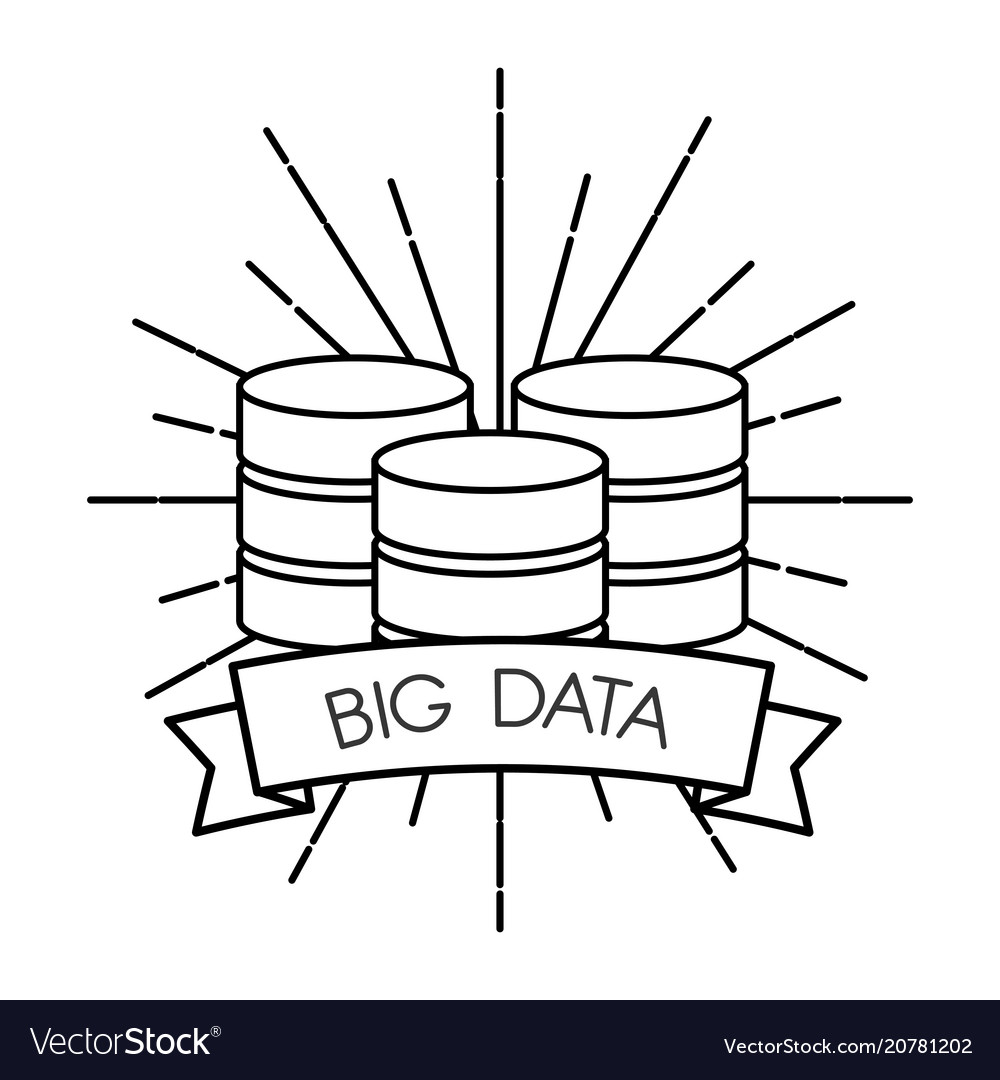 Big data technology Royalty Free Vector Image - VectorStock