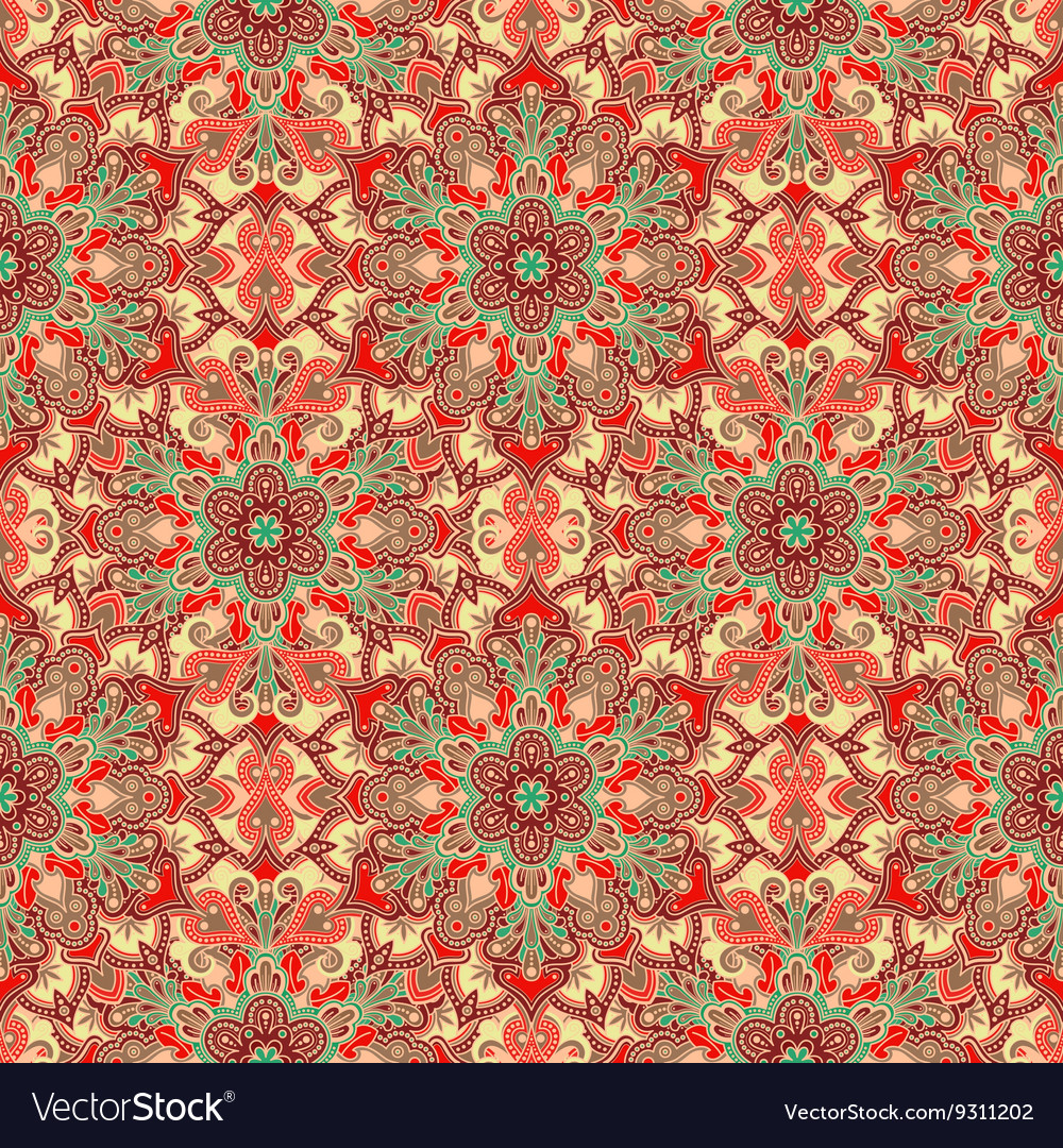 Boho flower pattern Royalty Free Vector Image - VectorStock