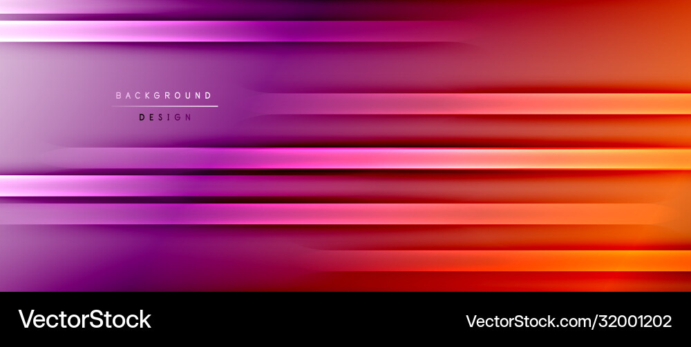Bright gradient neon lines abstract background Vector Image