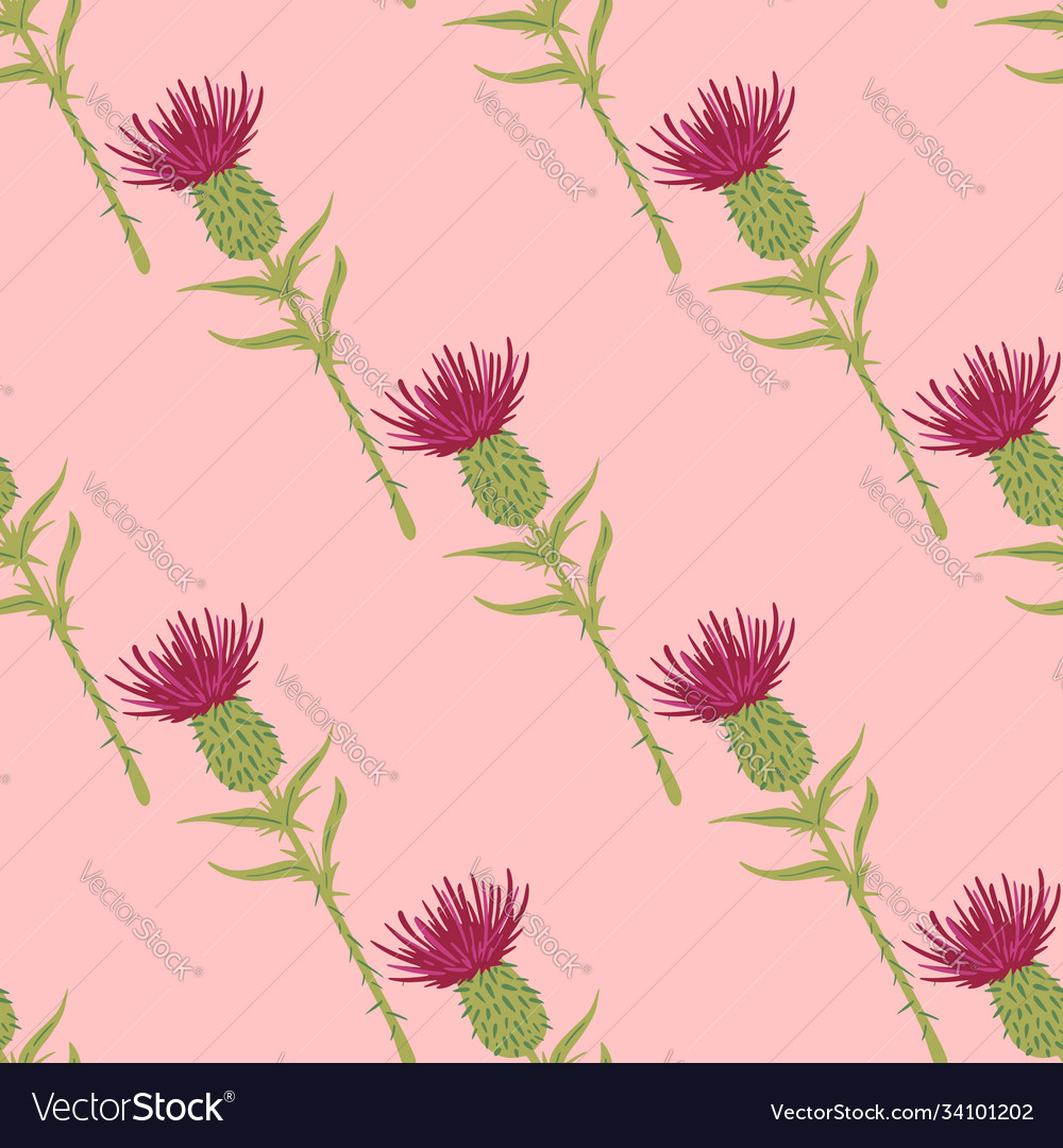Bright summer botanic seamless pattern Royalty Free Vector