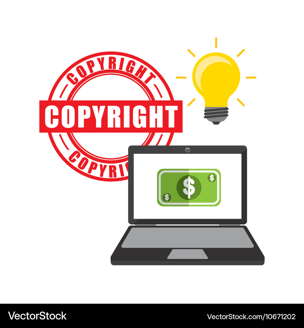 Business copyright concept icons Royalty Free Vector Image