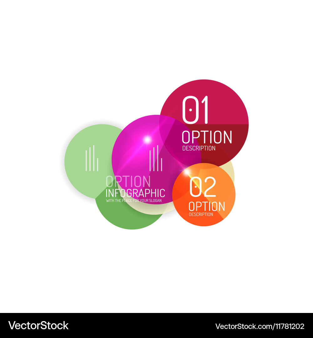 Business products option banners Royalty Free Vector Image