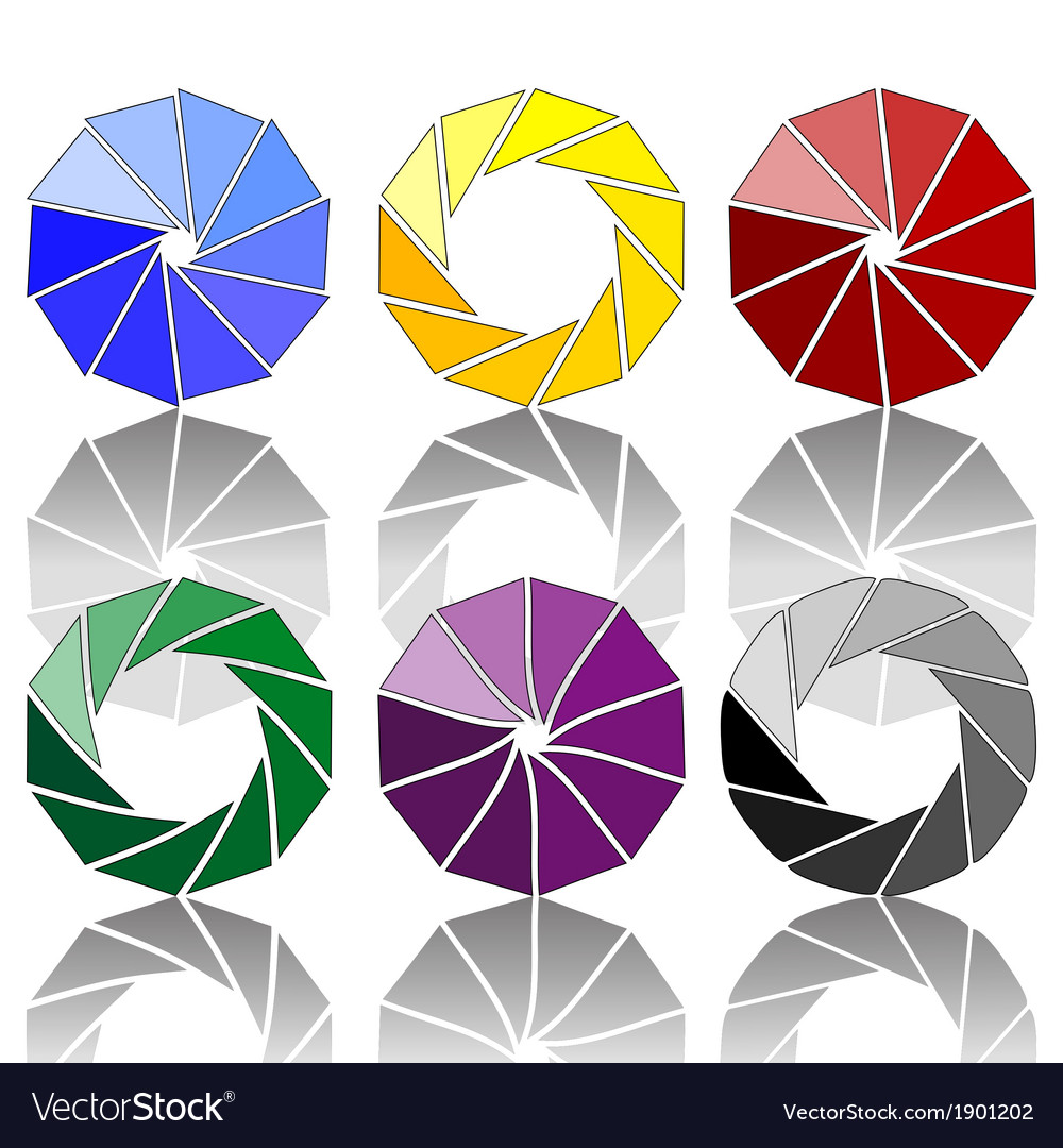 Camera shutter Royalty Free Vector Image - VectorStock